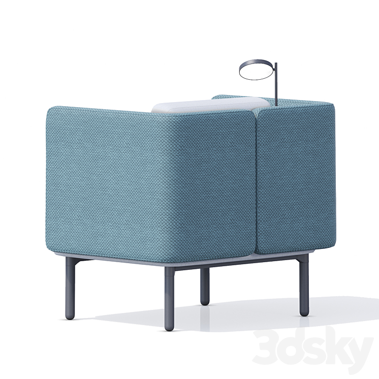 Royal-Ahrend-Charge-lounge Chair - Arm chair - 3D model