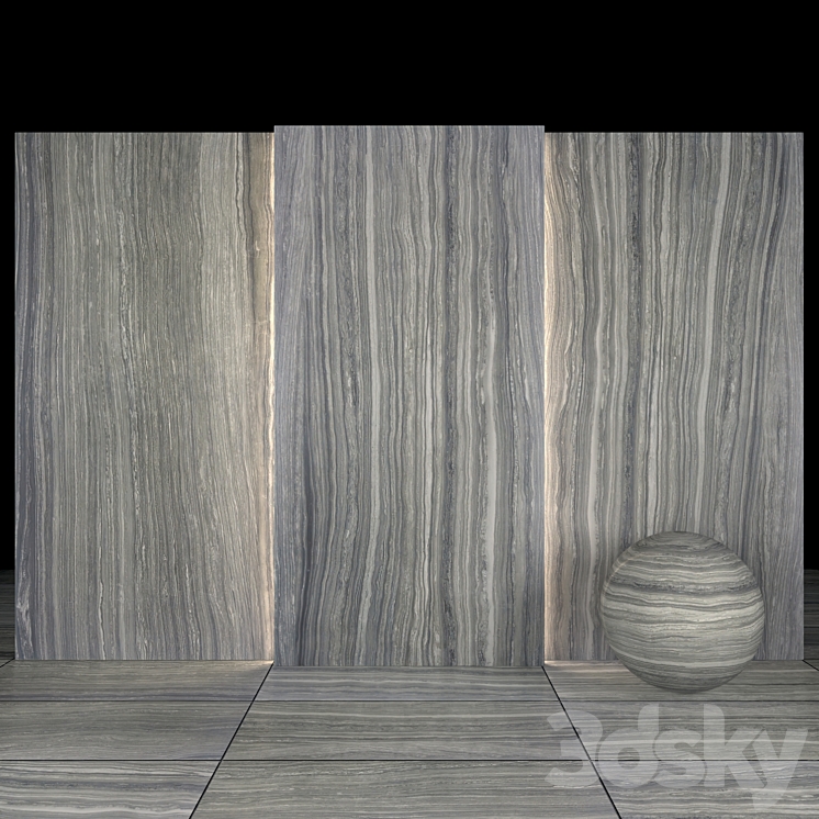 Eramosa dark marble - Stone - 3D model