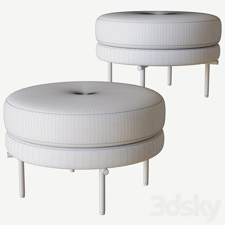 torii ottoman minotti - Other soft seating - 3D model