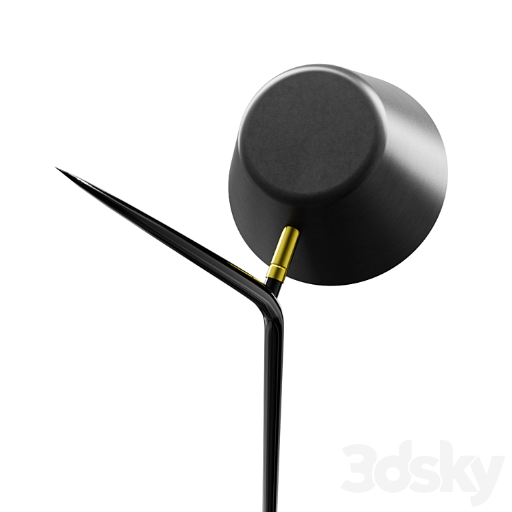 Floor lamp Mysti black - Floor lamp - 3D model