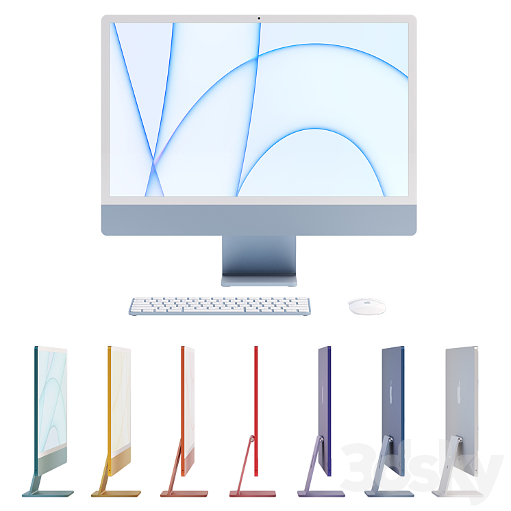 Apple | iMac 24 "2021 - PC & other electronics - 3D model