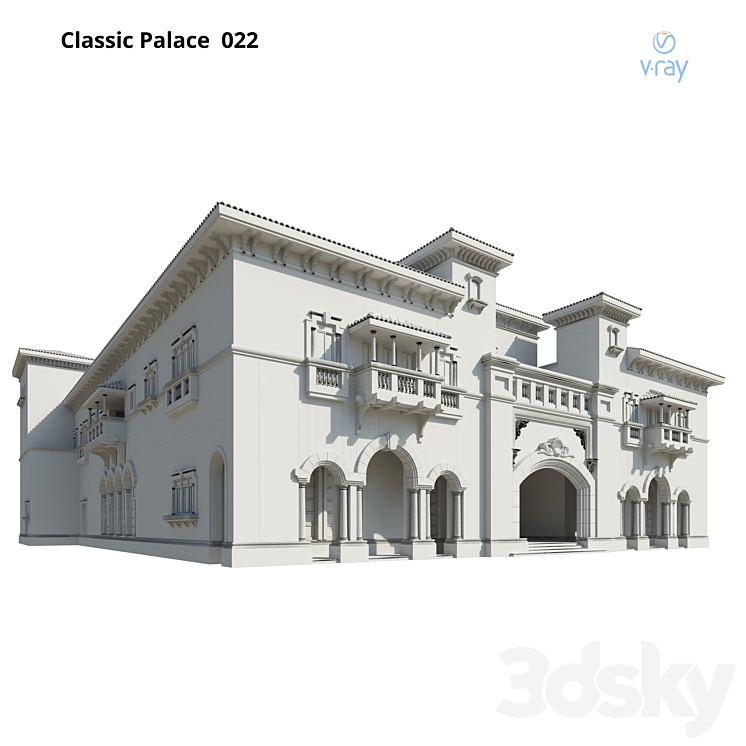 Royal Palace Design 023 - Building - 3D model