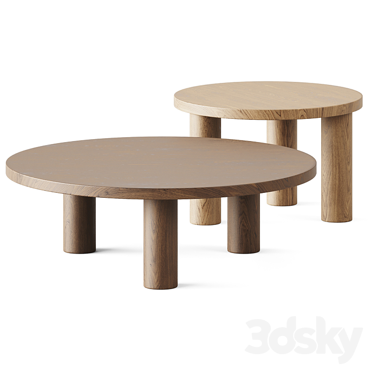 Post Coffee Table from Ferm Living - Table - 3D model
