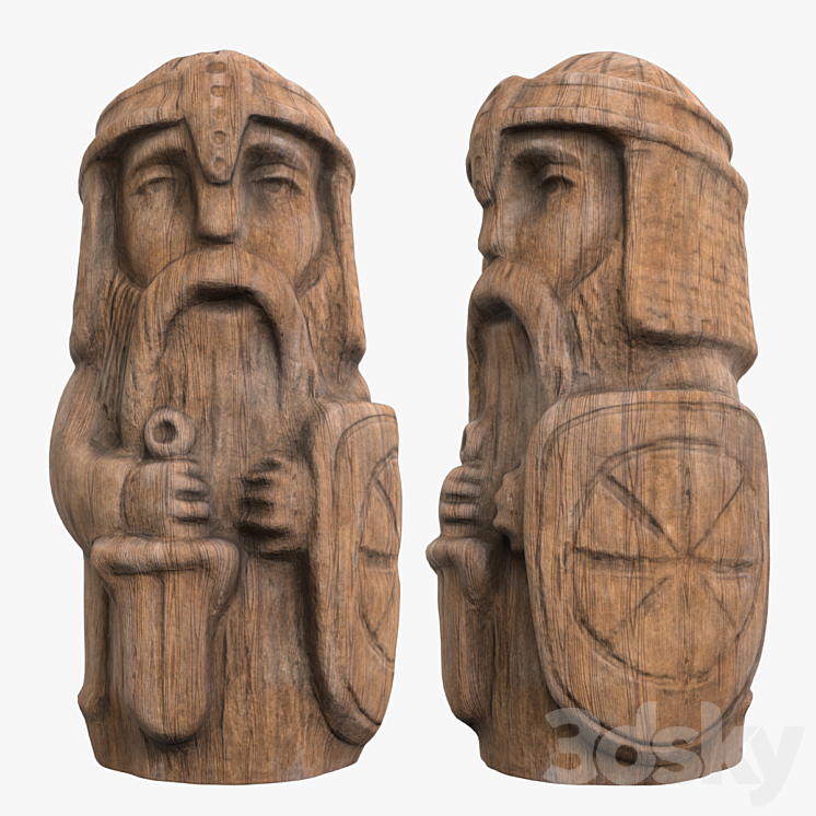 Perun - the god of thunder - Sculpture - 3D model