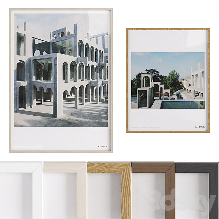Kinfolk Posters Set 02 - Frame - 3D model