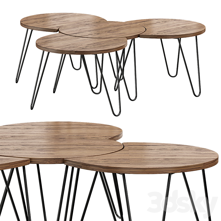 PURO Modular coffee table KARE DESIGN - Table - 3D model