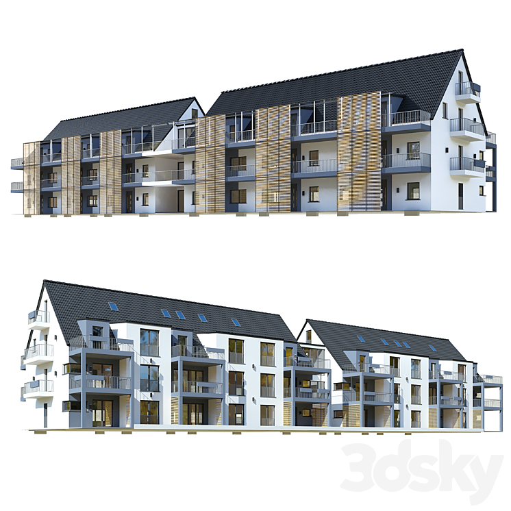 German house 4 - Building - 3D model