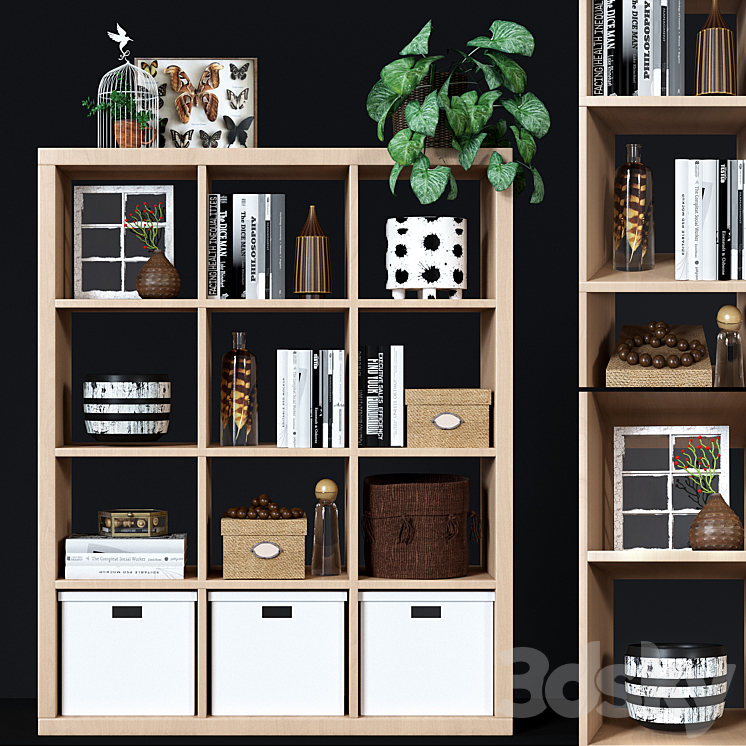 Shelving unit Ikea Kallax - Rack - 3D model
