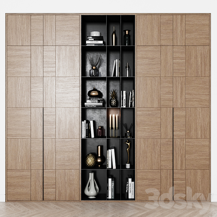 Contemporary wardrobe 23 - Wardrobe & Display cabinets - 3D model