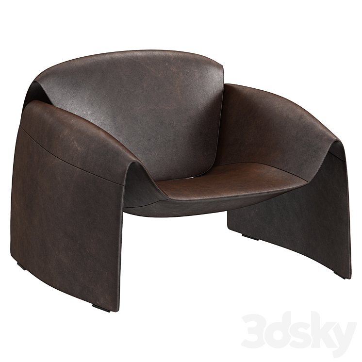 Poliform le club armchair - Arm chair - 3D model