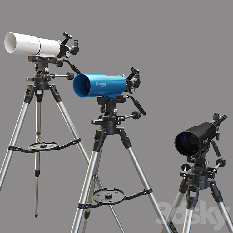Meade Infinity 80mm Telescope - 3D model