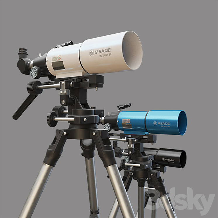Meade Infinity 80mm Telescope - 3D model