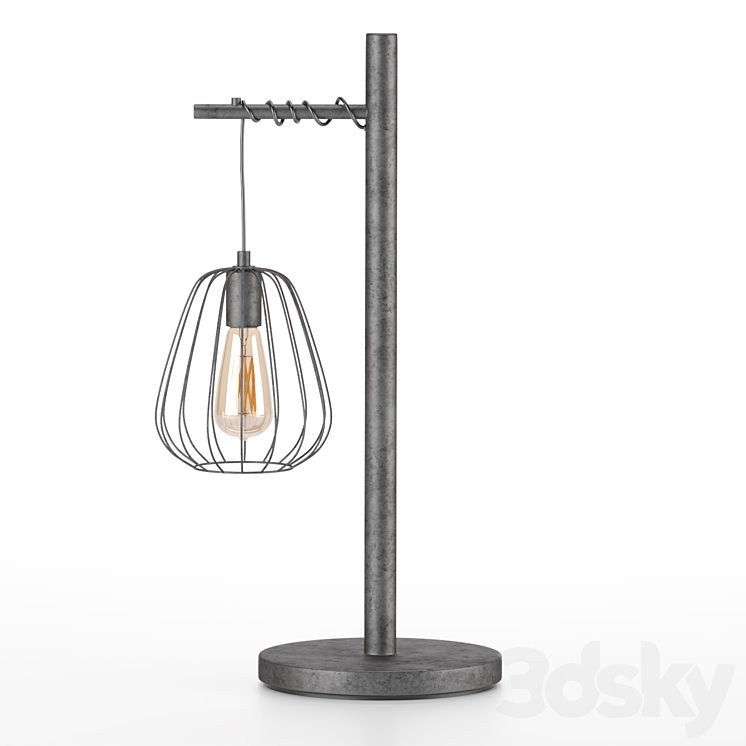 Furnwise - Roan Industrial Table Light - Table lamp - 3D model
