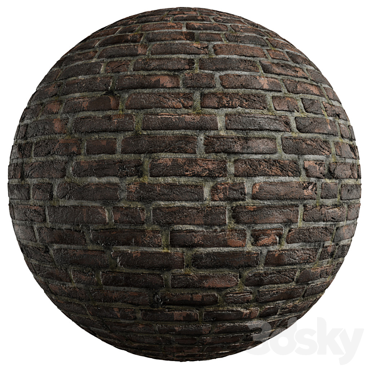 dark brick 4k - Brick - 3D model