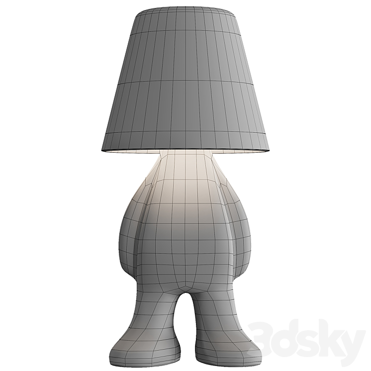 [3DSKY] Table Lamp GOLDEN BROTHERS By Qeeboo 3D Model | NEW UPDATE 2023