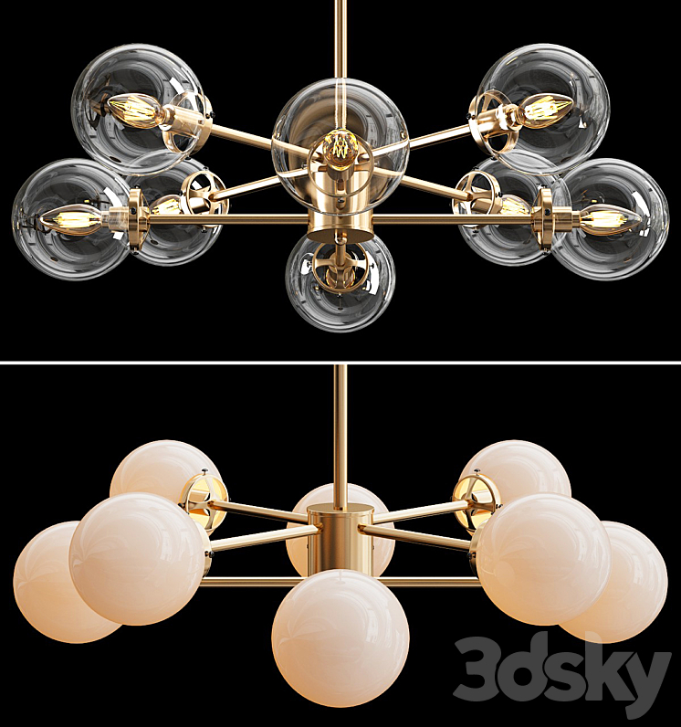 Mcree 8-Light Sputnik - Pendant light - 3D model