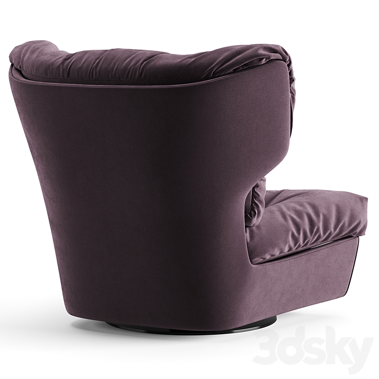 Baxter Milano Armchair - Arm chair - 3D model