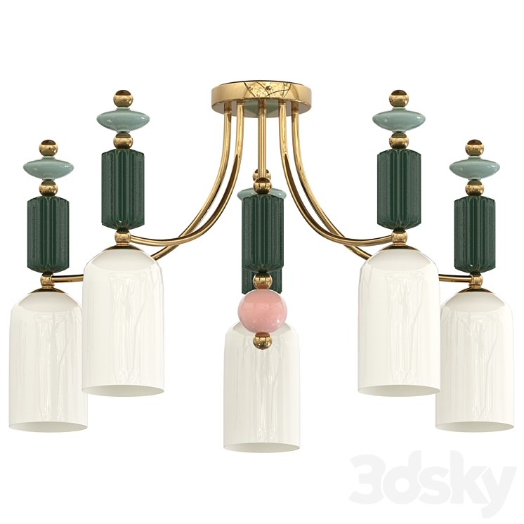 Ceiling chandelier Odeon Light Candy 4861 5C - Pendant light - 3D model