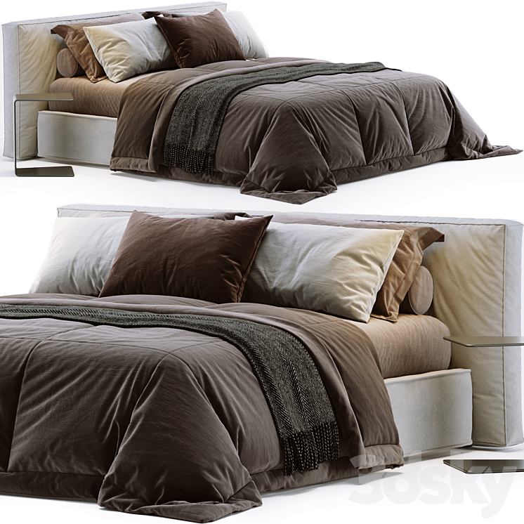 Dall'Agnese Comfort Bed - Bed - 3D model