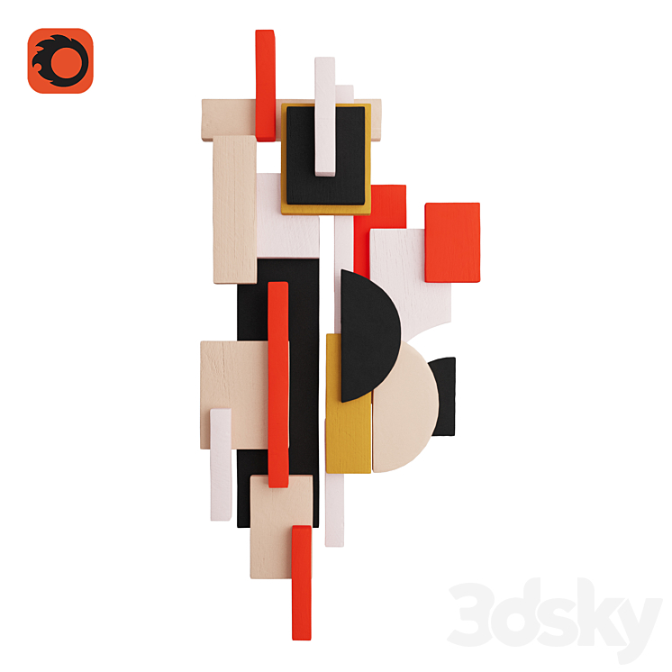 Wall sculpture - Sculpture - 3D model