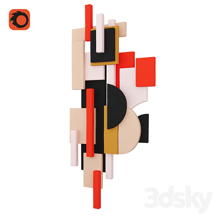 Wall sculpture - Sculpture - 3D model