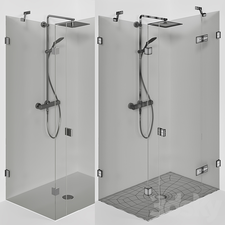 HUPPE SolvaPro v2 - Shower - 3D model