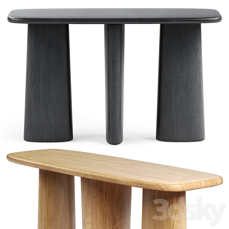 Kalle sculptural oak dining table store