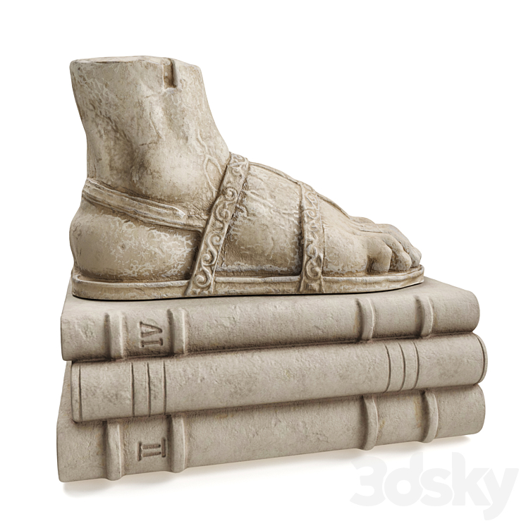 Roman foot sculpture - Sculpture - 3D model