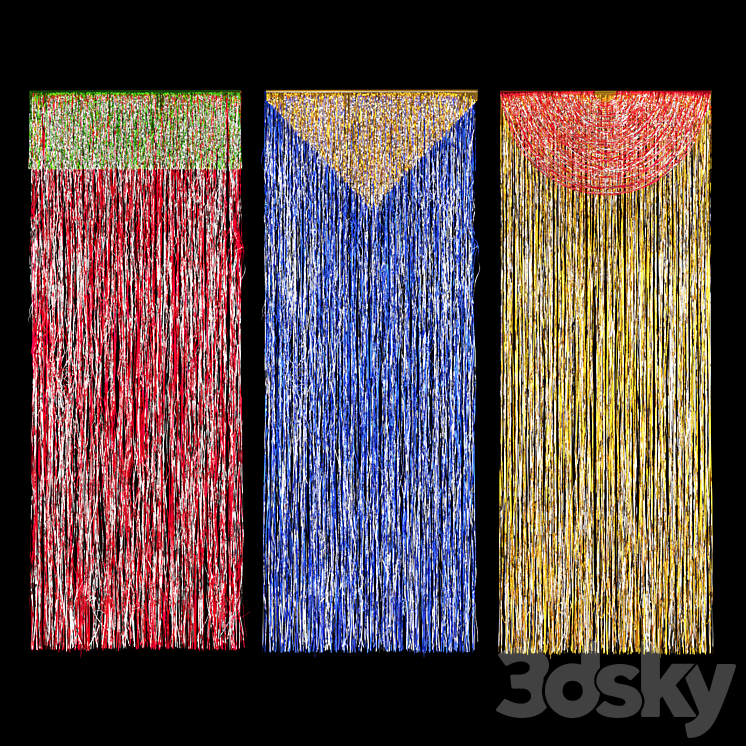 [3DSKY] Roman Curtains 125 | Thibaut Design | PICCO 3D Model | NEW ...