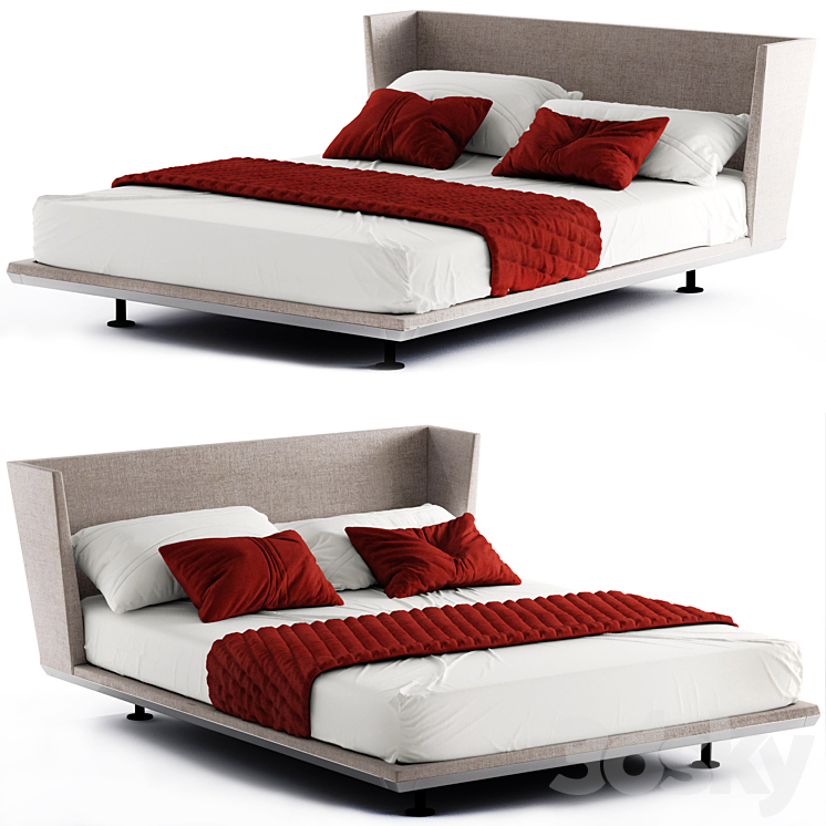 NOONU Bed By B&B Italia - Bed - 3D model