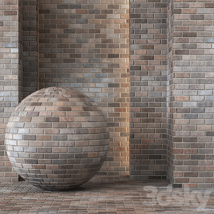 Old Brick Texture 4K Seamless - Tileable - Brick - 3D model