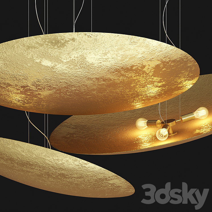 Panzeri GONG Pendant Lamp - Pendant light - 3D model
