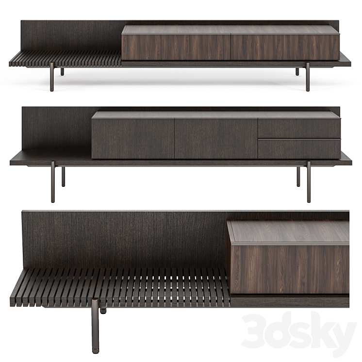 [3DSKY] Minotti Superquadra 3D Model | NEW UPDATE 2023