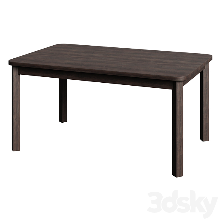 STRANDTORP Extendable table, brown - Table - 3D model