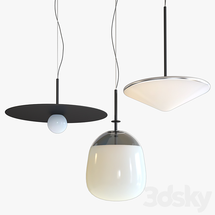 Vibia Tempo set - Pendant light - 3D model