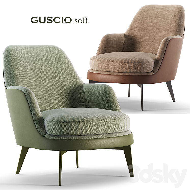 GUSCIO Armchair - Arm chair - 3D model