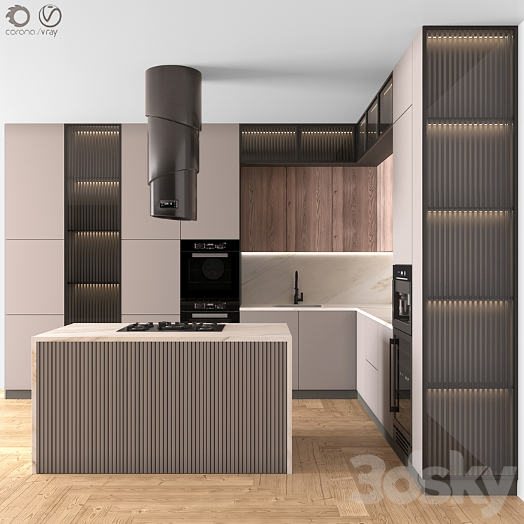 Kitchen Modern 31 - Kitchen - 3D model