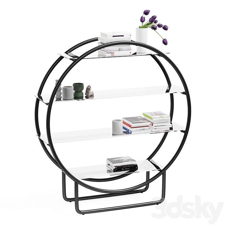 Selene Circle Storage Shelf - Rack - 3D model