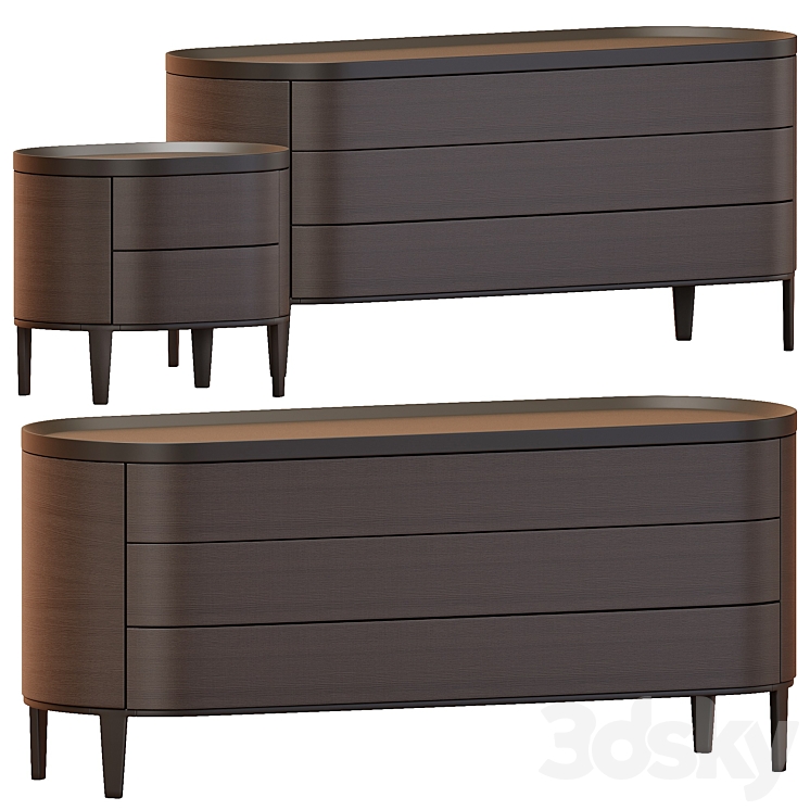Poliform Gentleman - Sideboard & Chest of drawer - 3D model