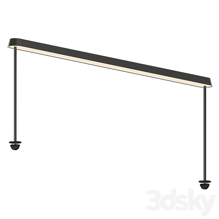 Linear Mounted Lamp - Technical lighting - 3D model