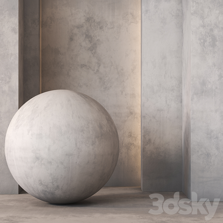 Plaster Texture 4k - Seamless - Wall covering - 3D model