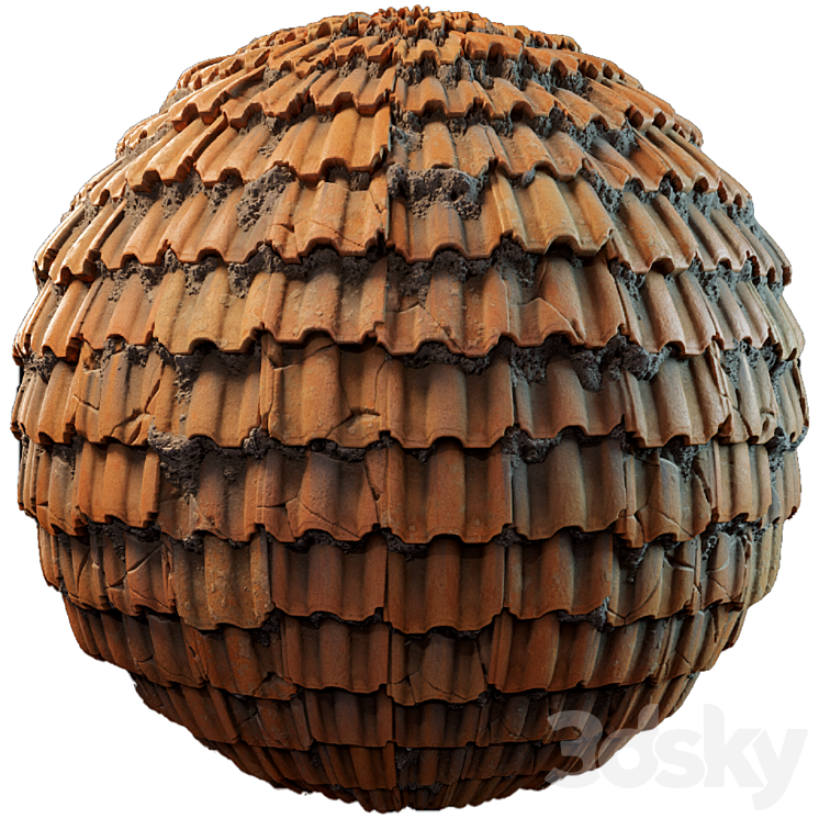 Roof Tiles - Tile - 3D model