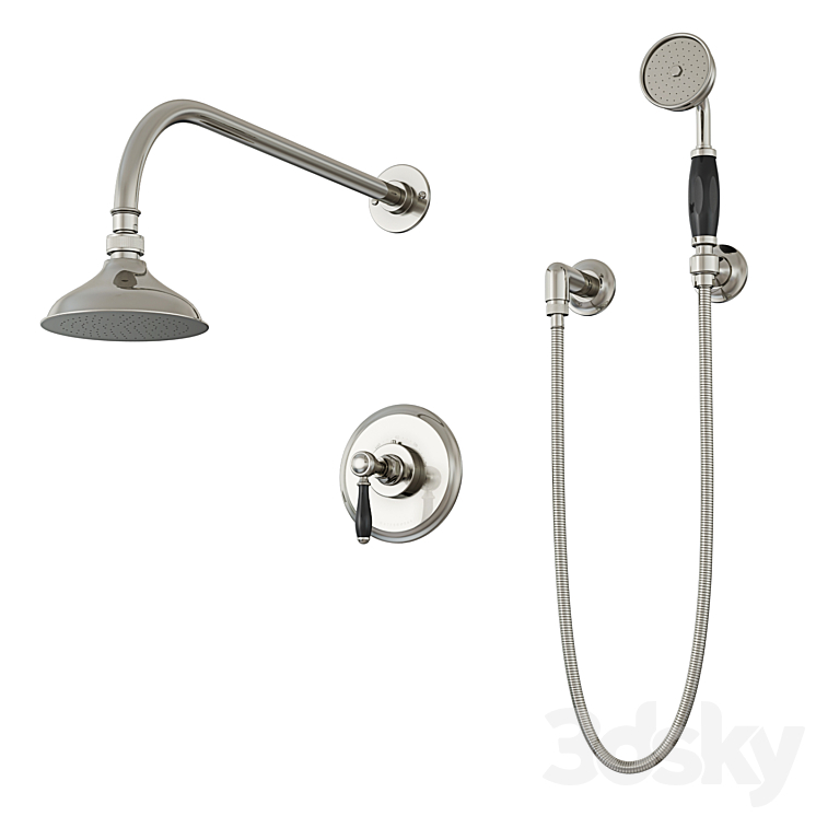 Waterworks Easton shower set - Faucet - 3D model