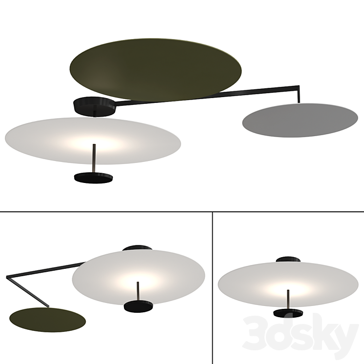 flat collection - Ceiling lamp - 3D model