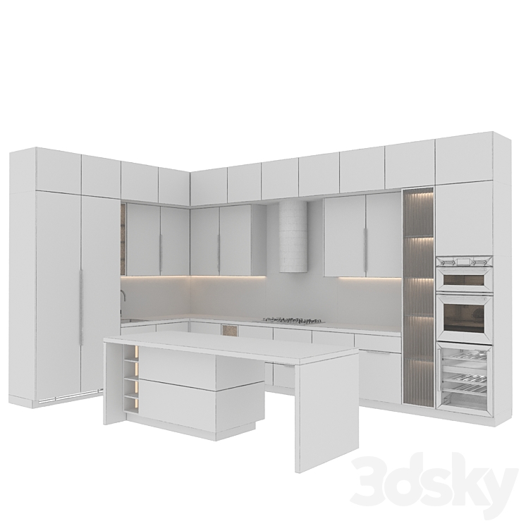 Kitchen Modern152 - Kitchen - 3D model