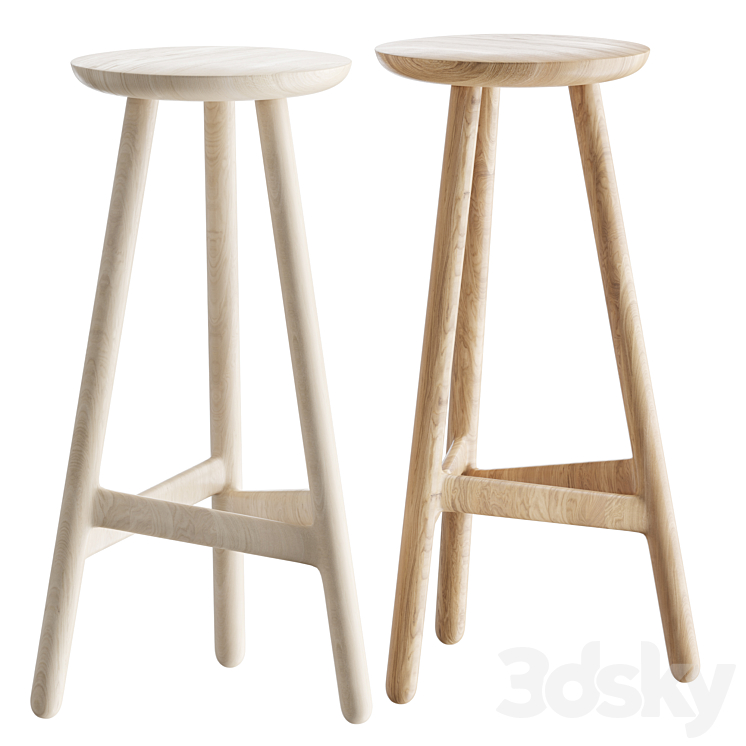 Ninety Stool - Chair - 3D model