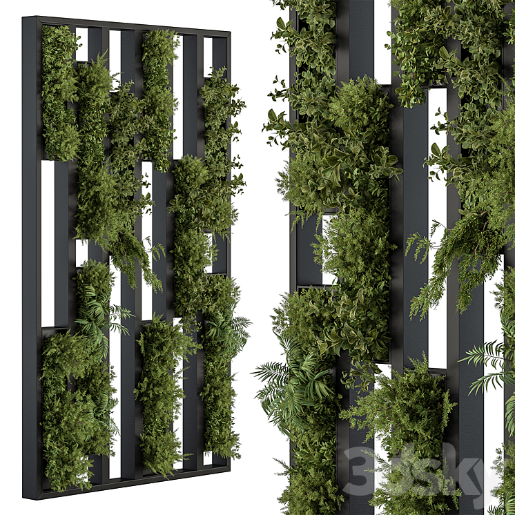 Green Wall - Plants partition 04 - Fitowall - 3D model Green Wall - Plants partition 04 - Fitowall - 3D model
