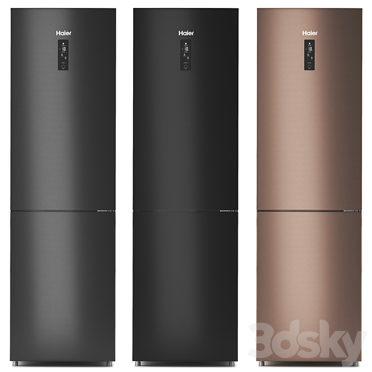 Fridge Haier C2F737CBXG - Kitchen appliance - 3D model