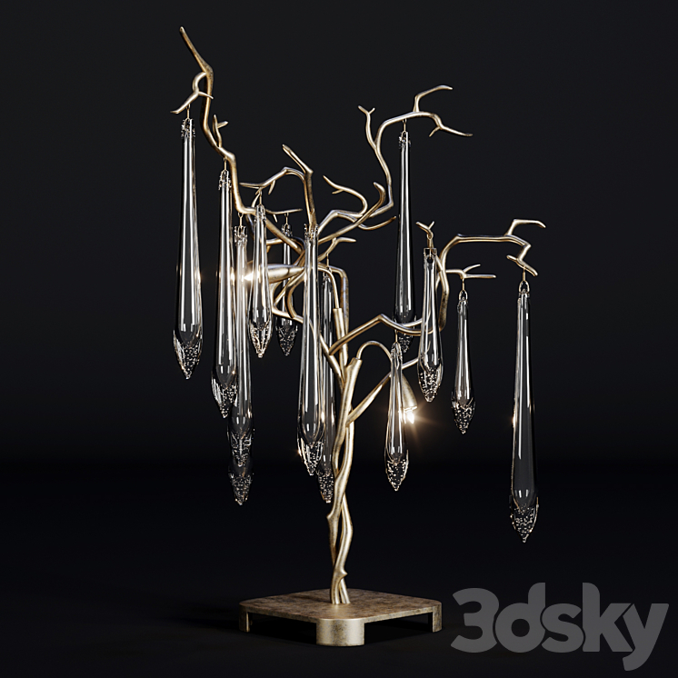 Serip Aqua Willow - Table lamp - 3D model