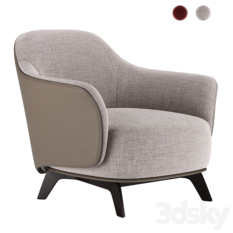 Kaori Armchair By Poliform - Arm chair - 3D model